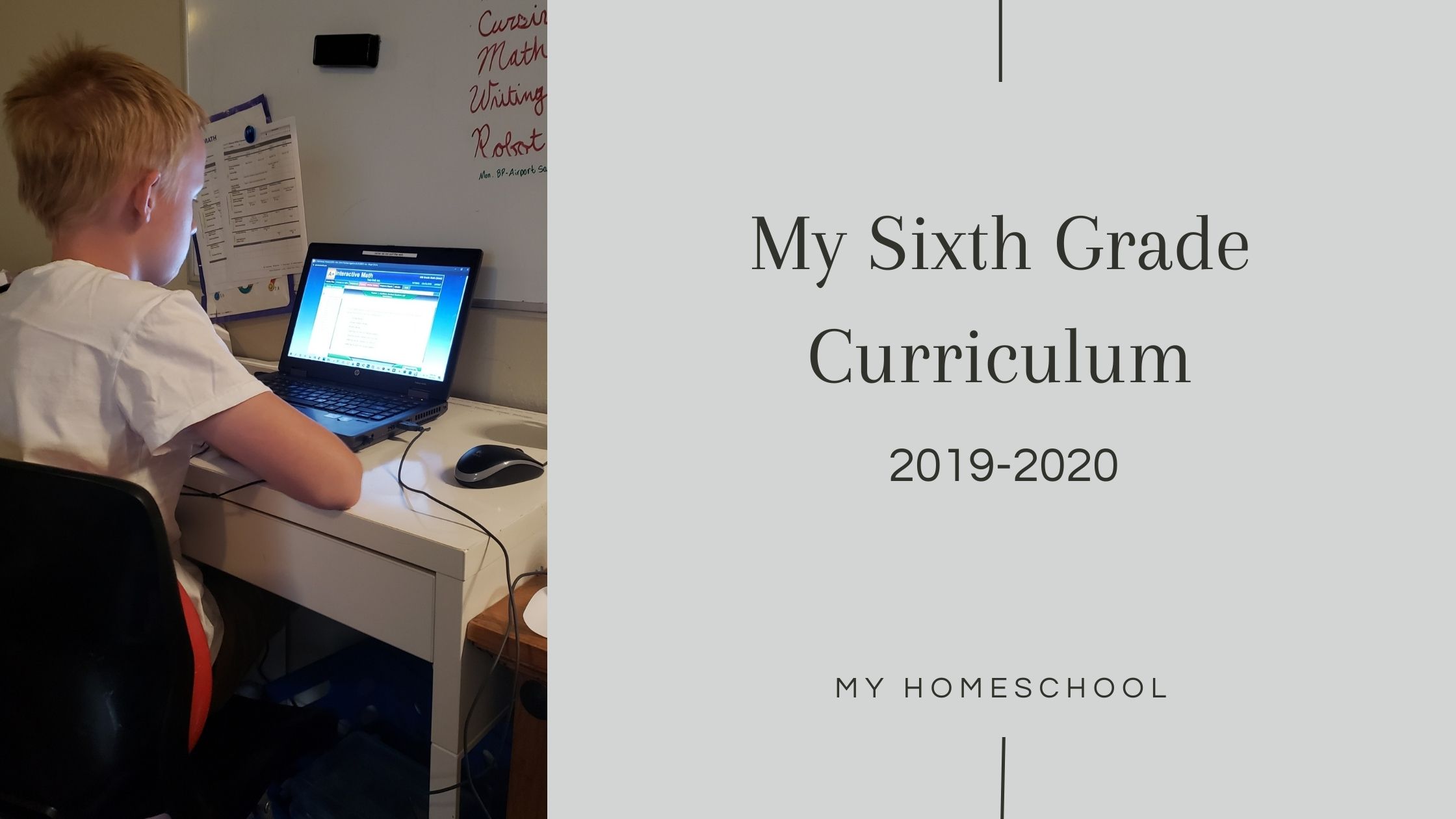 Our 2019-2020 6th Grade Curriculum - My Homeschool with a View